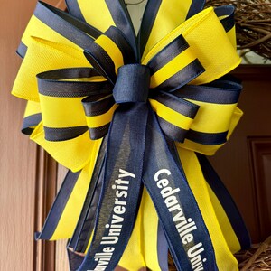 College Wreath Bow, College Ribbon, College Commit, College Acceptance ...