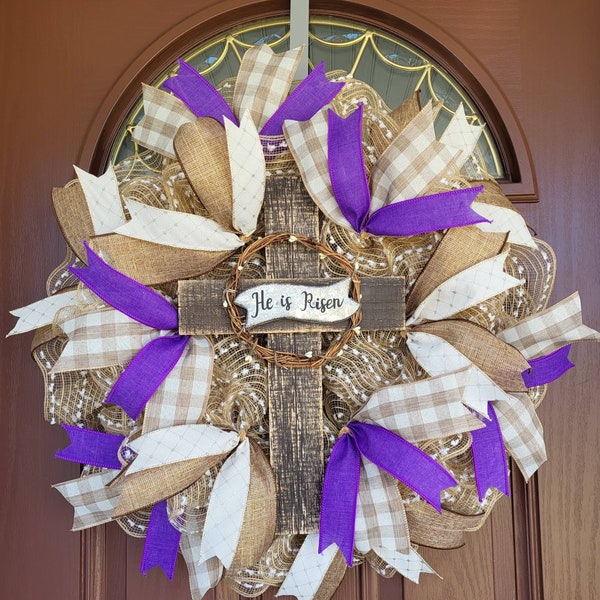 Religious Easter Wreath - Etsy