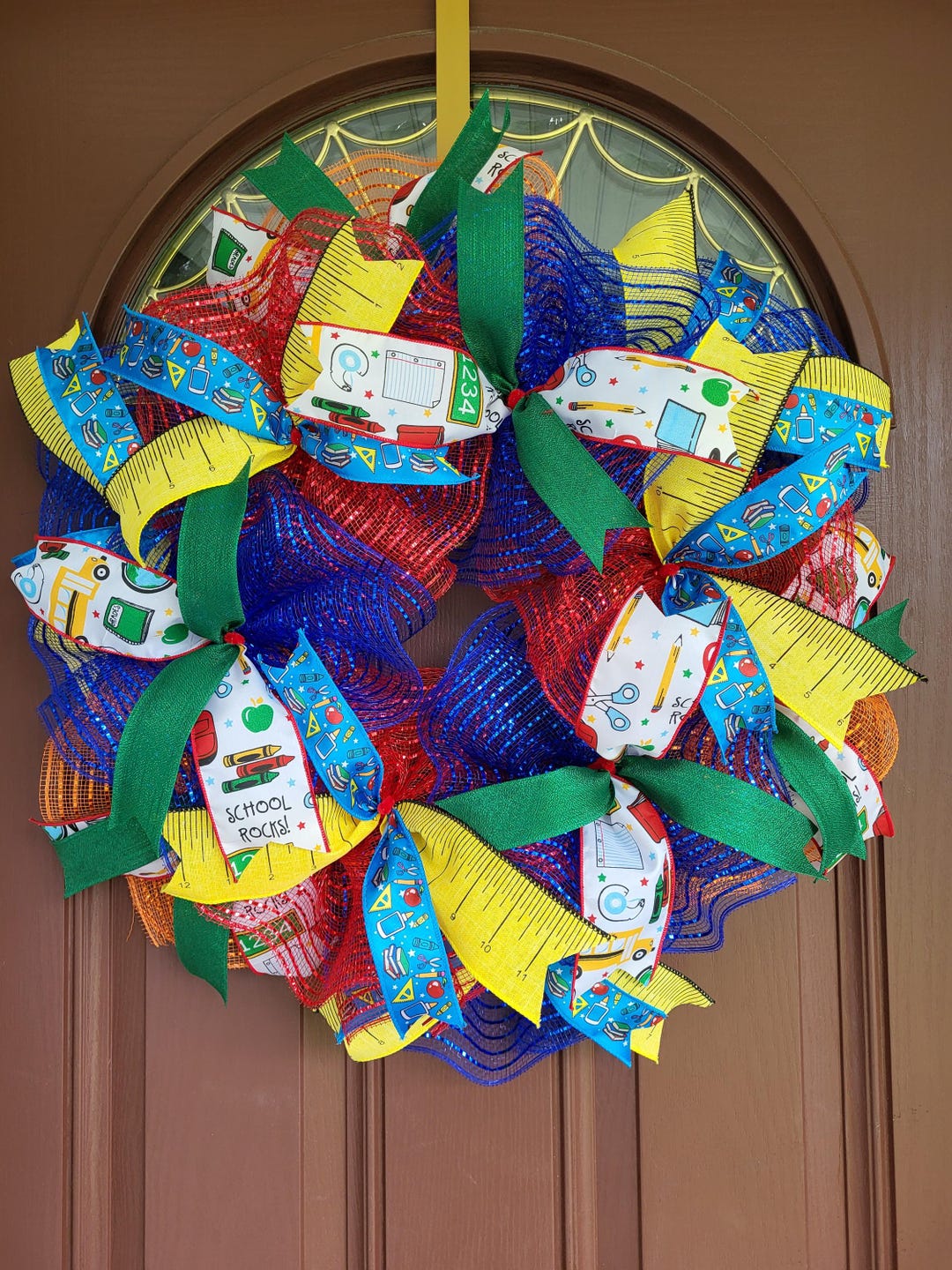 Back to School Wreath, Classroom Wreath, Teacher Wreath, Classroom Door ...