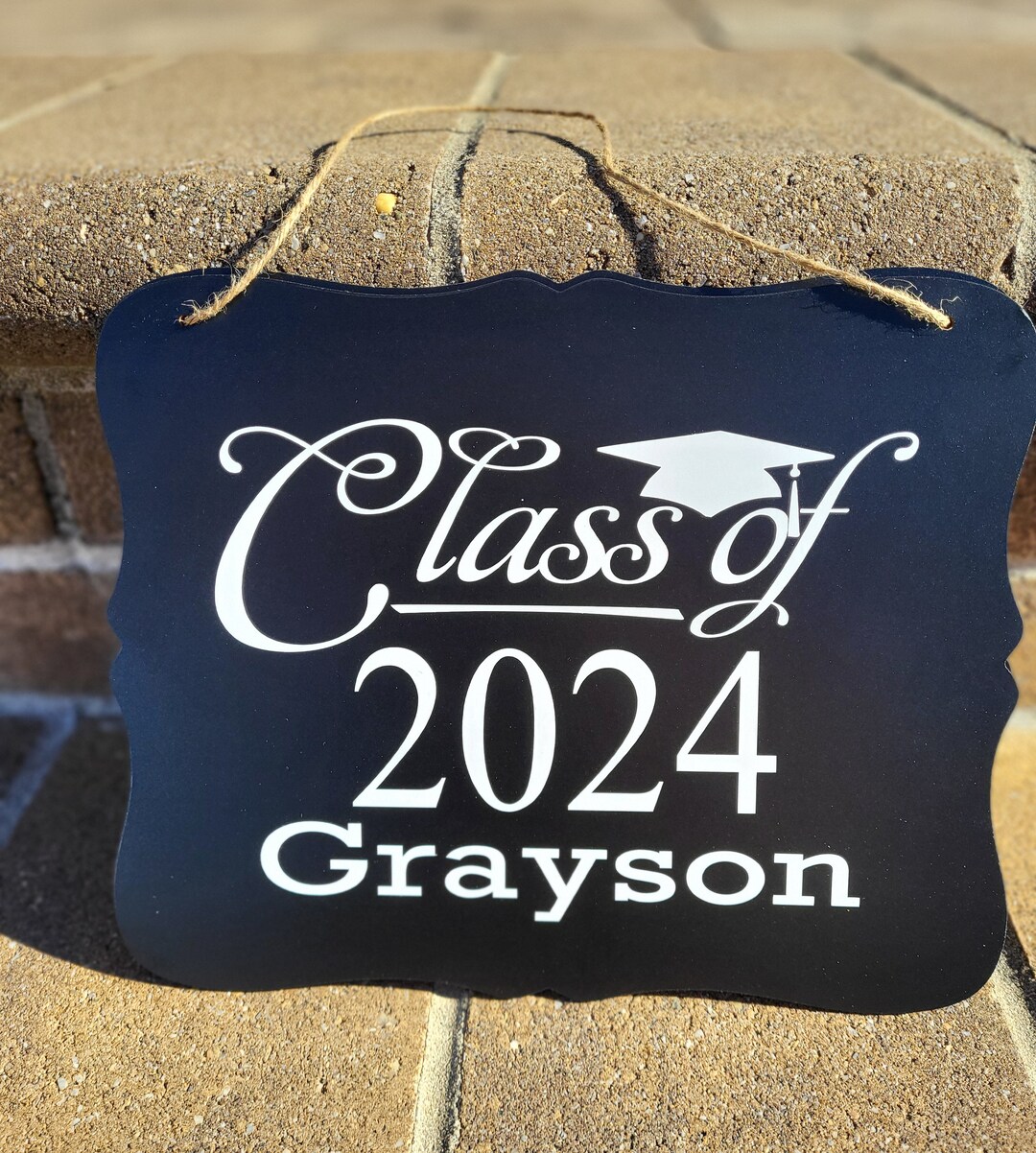 Gradudation Door Sign, Class of 2025 Graduation Sign, Graduation Wreath ...