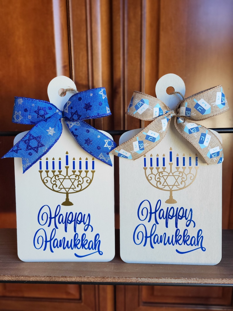 Happy Hanukkah Sign, Hanukkah Gift, Hanukkah Decoration, Hanukkah Decor ...