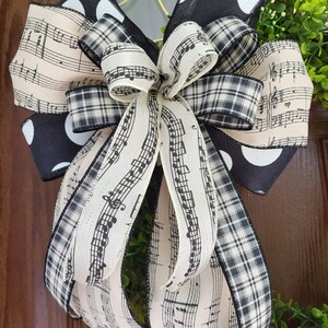Music Wreath, Music Gift, Music Note, Wreath for Front Door, Front Door ...