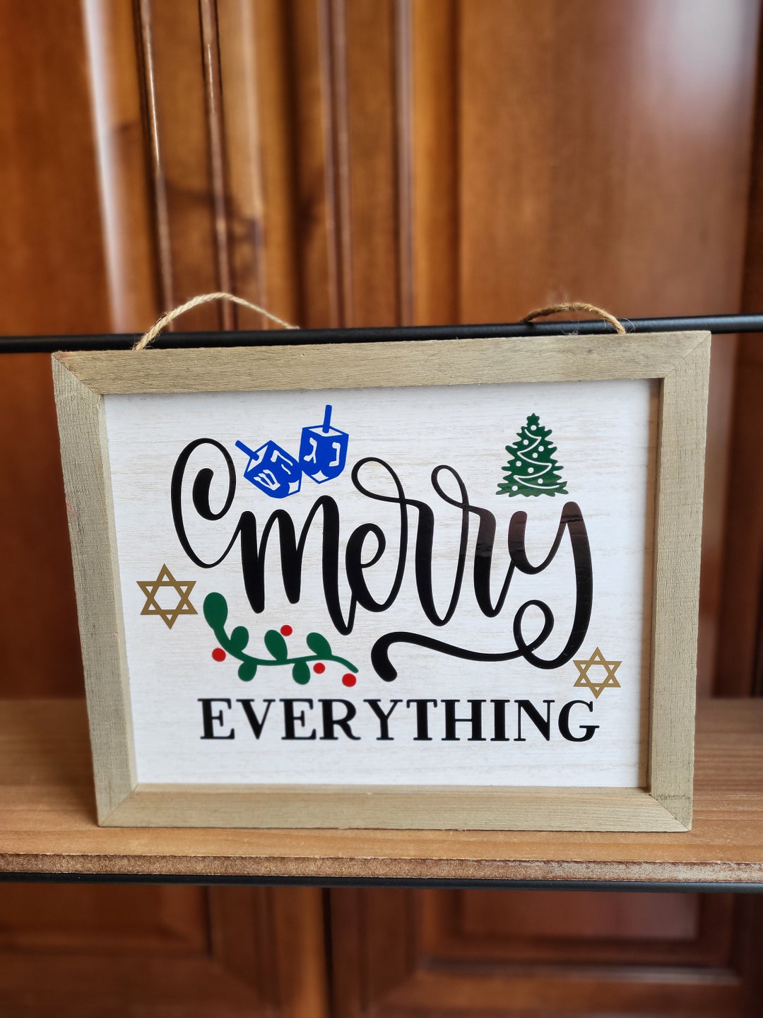Chrismukkah Merry Everything Sign Chrismukkah Sign - Etsy