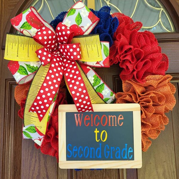 Teacher Wreath - Etsy