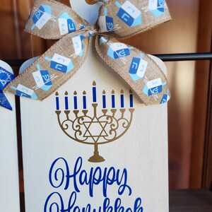 Happy Hanukkah Sign, Hanukkah Gift, Hanukkah Decoration, Hanukkah Decor ...