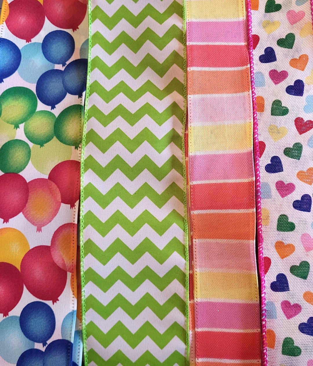 Wired Ribbon for Wreaths, Birthday Wreath Kit, Ribbon Set, Wreath ...