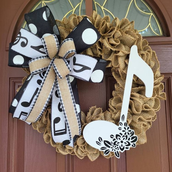 Christmas Music Wreath - Etsy