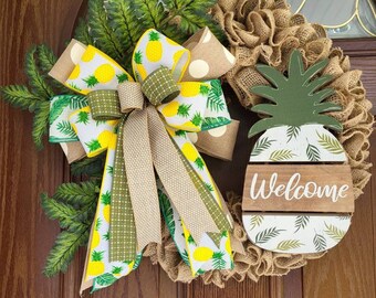 Pineapple Front Door Decor - Etsy