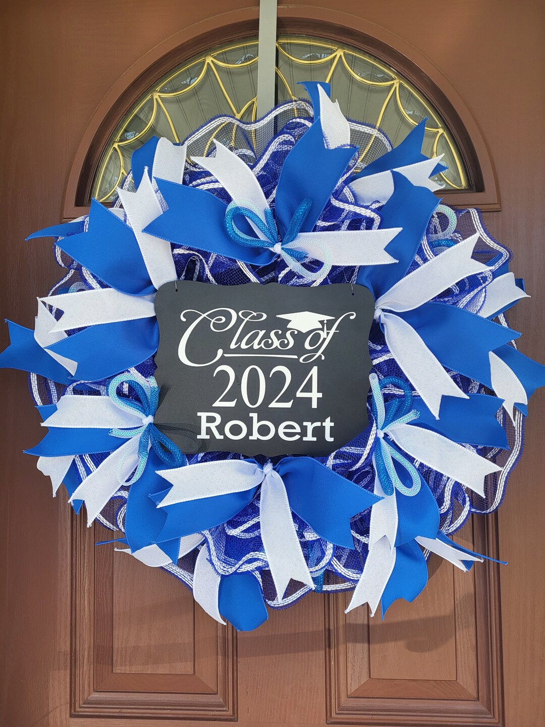 Graduation Wreath, Graduation Door Hanger, Class of 2025 Decoration ...