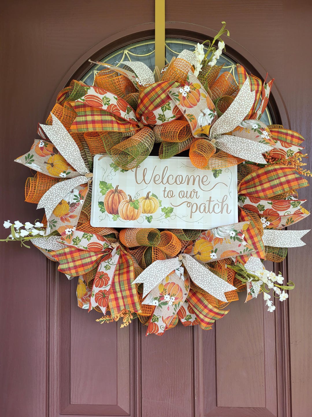 Fall Wreath for Front Door, Fall Door Decor, Fall Home Decor, Pumpkin ...