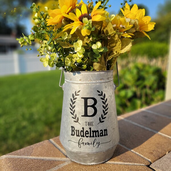 Tin Vase - Etsy