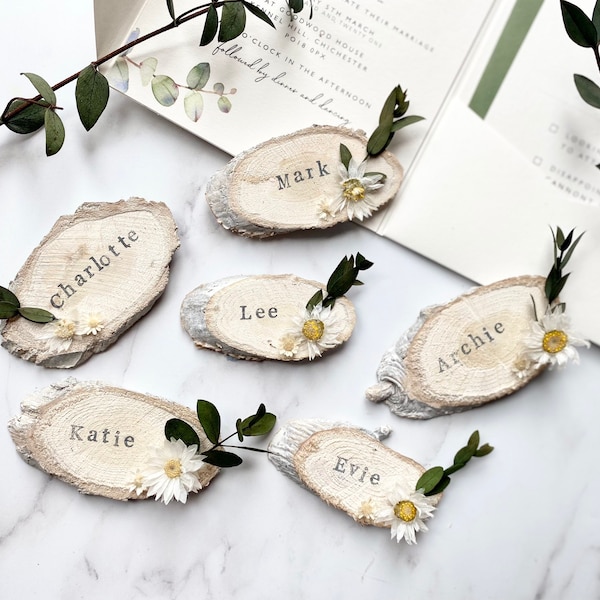 Rustic Place Cards - Etsy