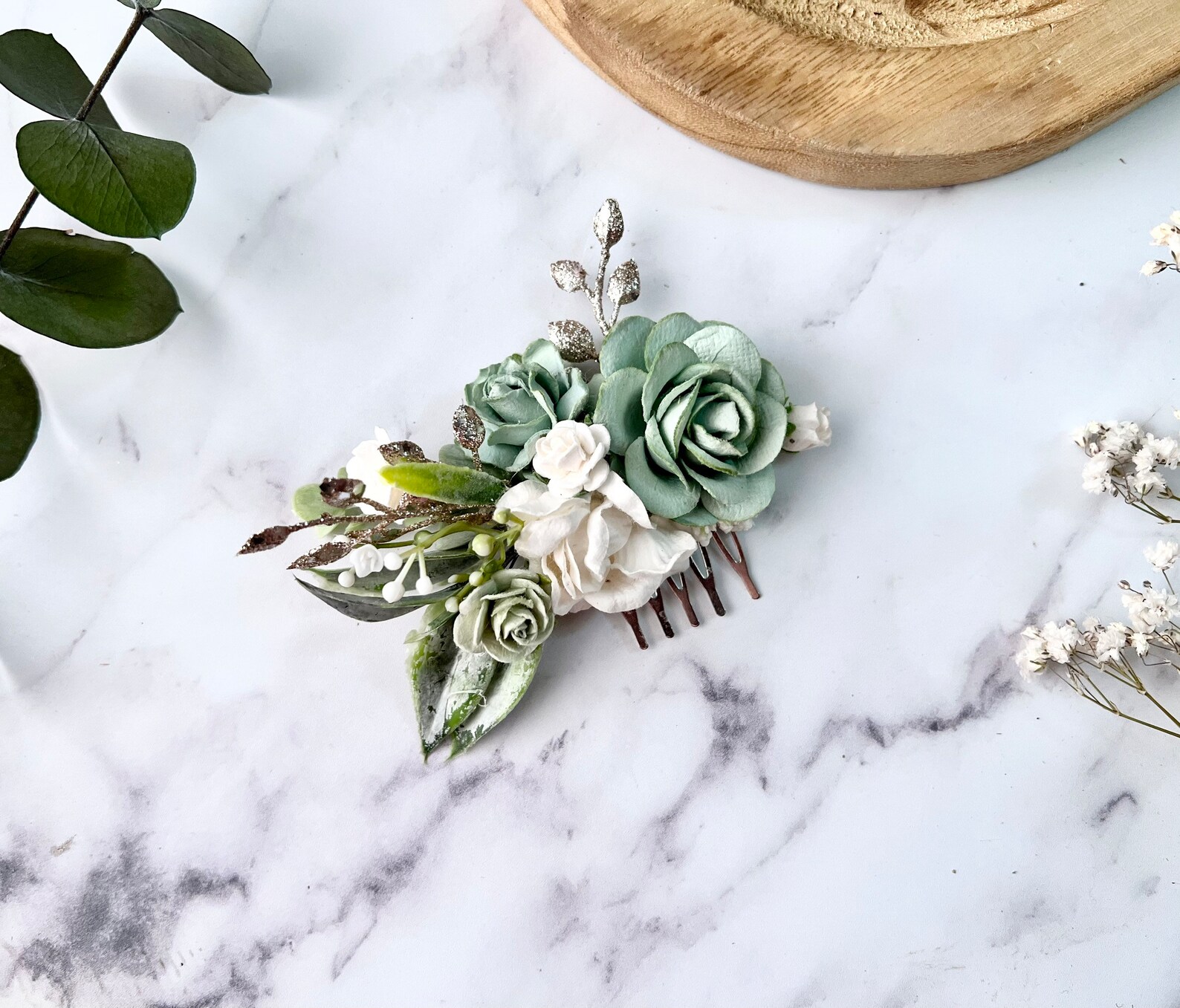 Sage Green Hair Comb Green Bridal Hair Piece Sage Hair - Etsy UK