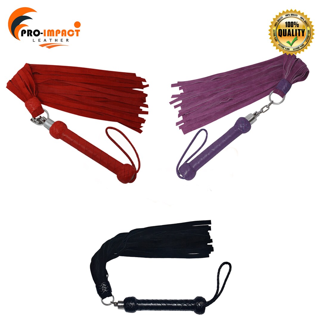 Leather Floggers Set for Adults Couple Sex Real Leather Thuddy Flog ...