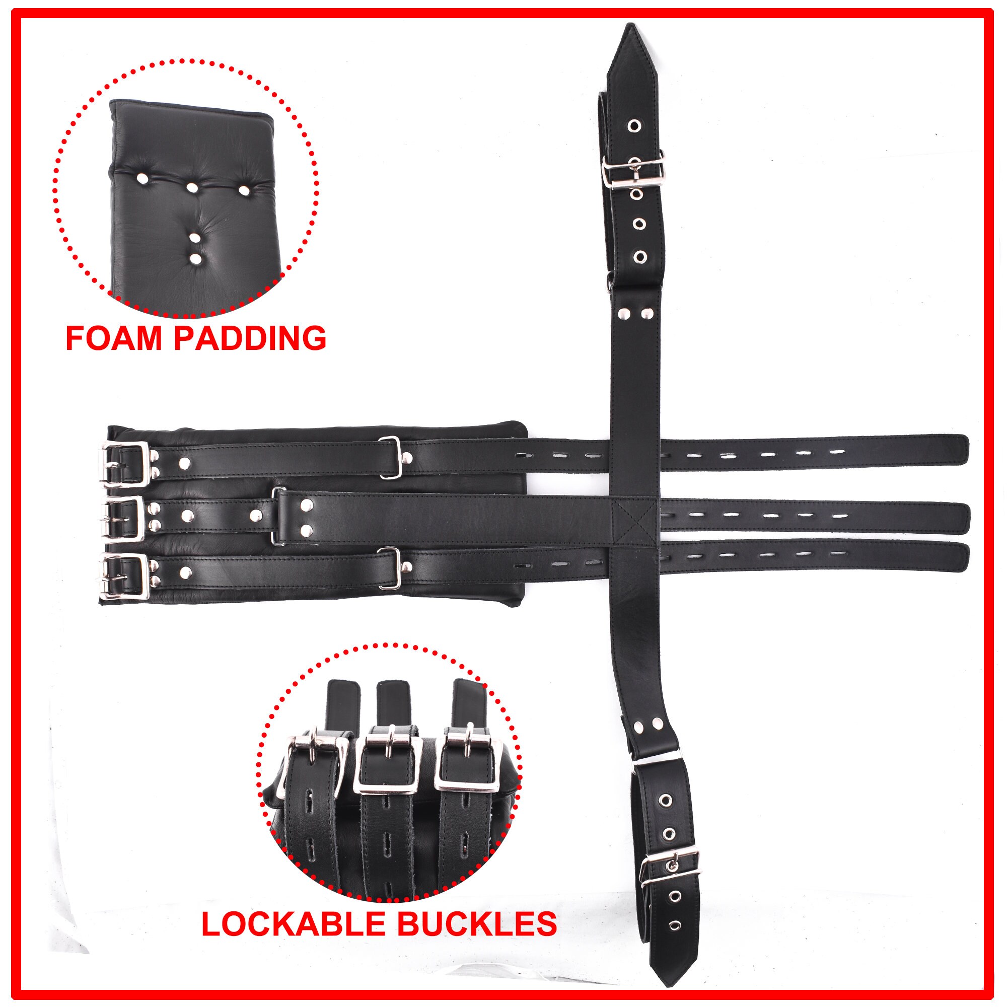 Bondage Armbinder Real Leather Arms to Wrist Restraint Cuff - Etsy