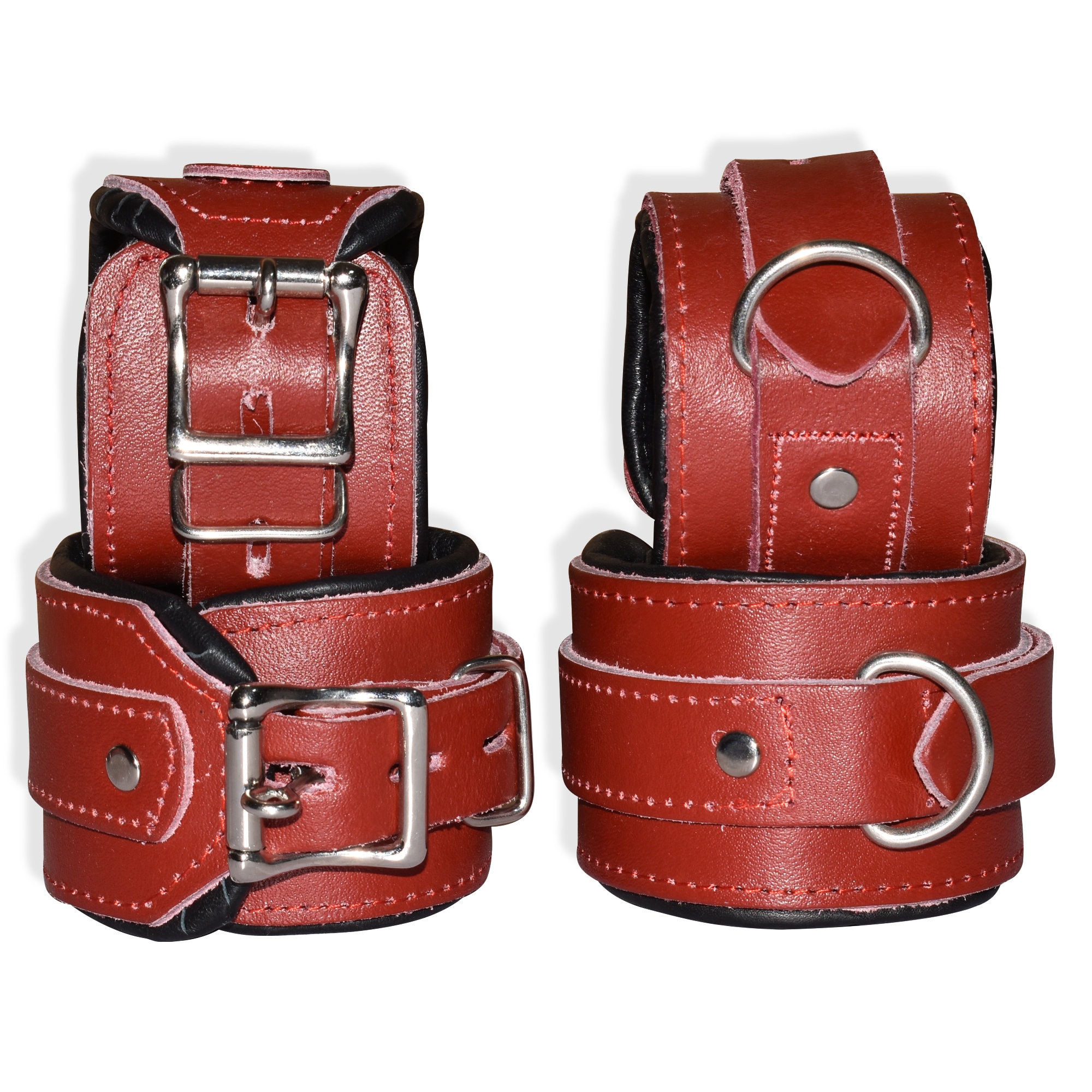 Real Leather Restraint Wrist Ankle Thigh Cuffs Collar 8 Pieces - Etsy