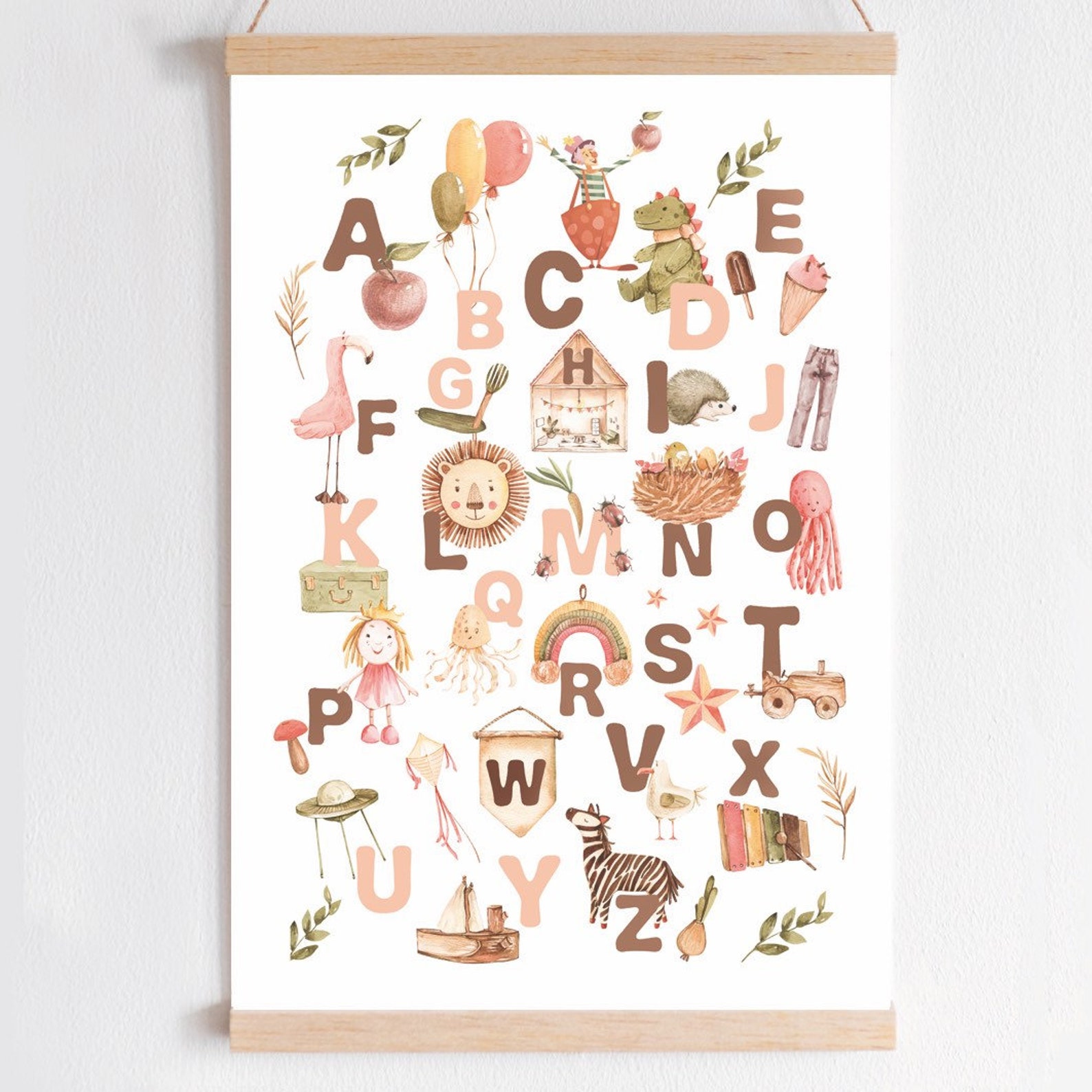 Poster Alphabet/ ABC Poster/ Boho Alphabet - Etsy.de