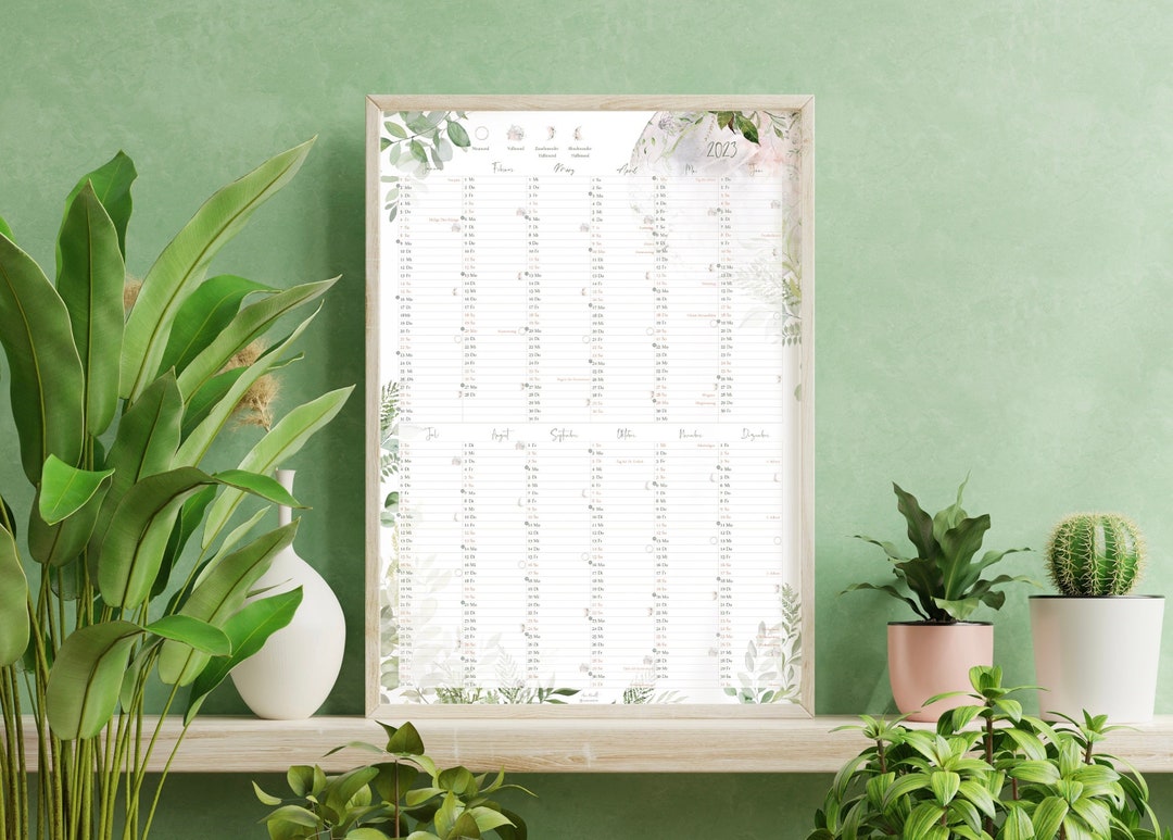 Calendar 2023 A2 Size / Calendar Planner 2023 / Calendar With - Etsy