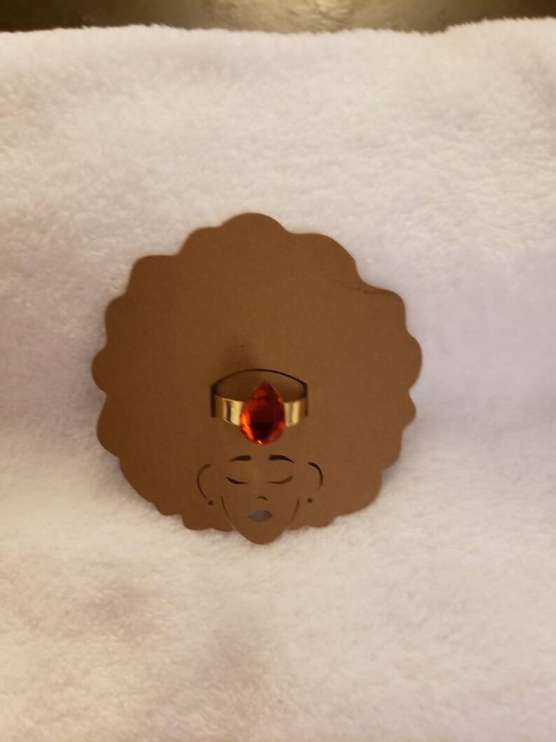 BUNDLE Earring Backing Card Template SVG Afro Woman | Etsy