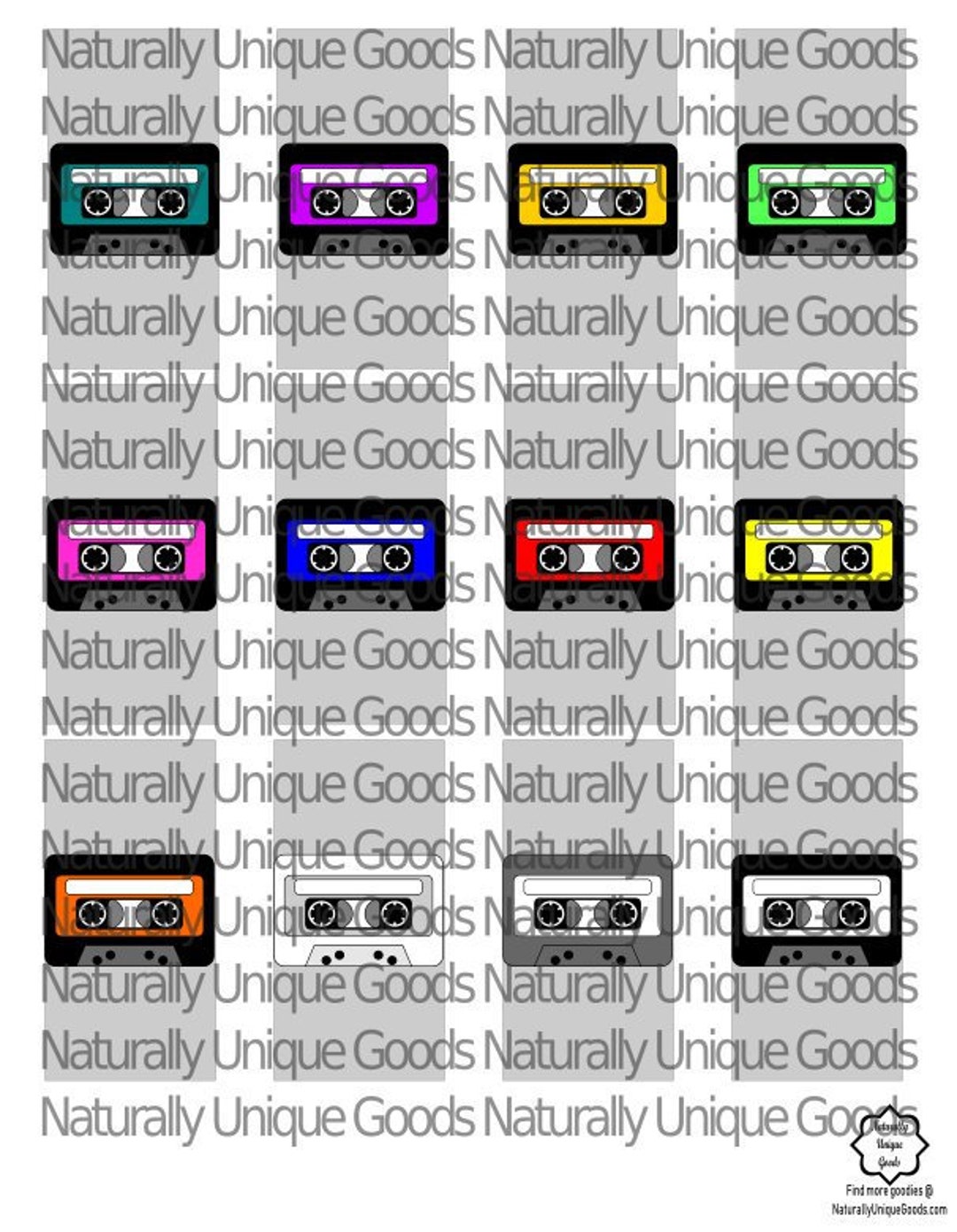 Hip Hop Music - Mini Mixtape Wrappers for Candy - Naturally Unique ...