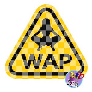 WAP Caution Sign SVG - Etsy