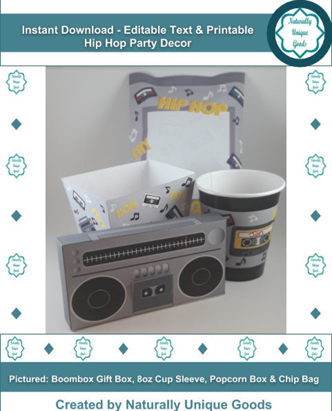 Hip Hop Music Theme Party Bundle - Etsy