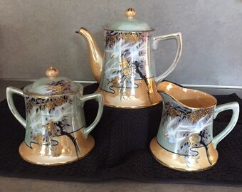 Lusterware tea set | Etsy