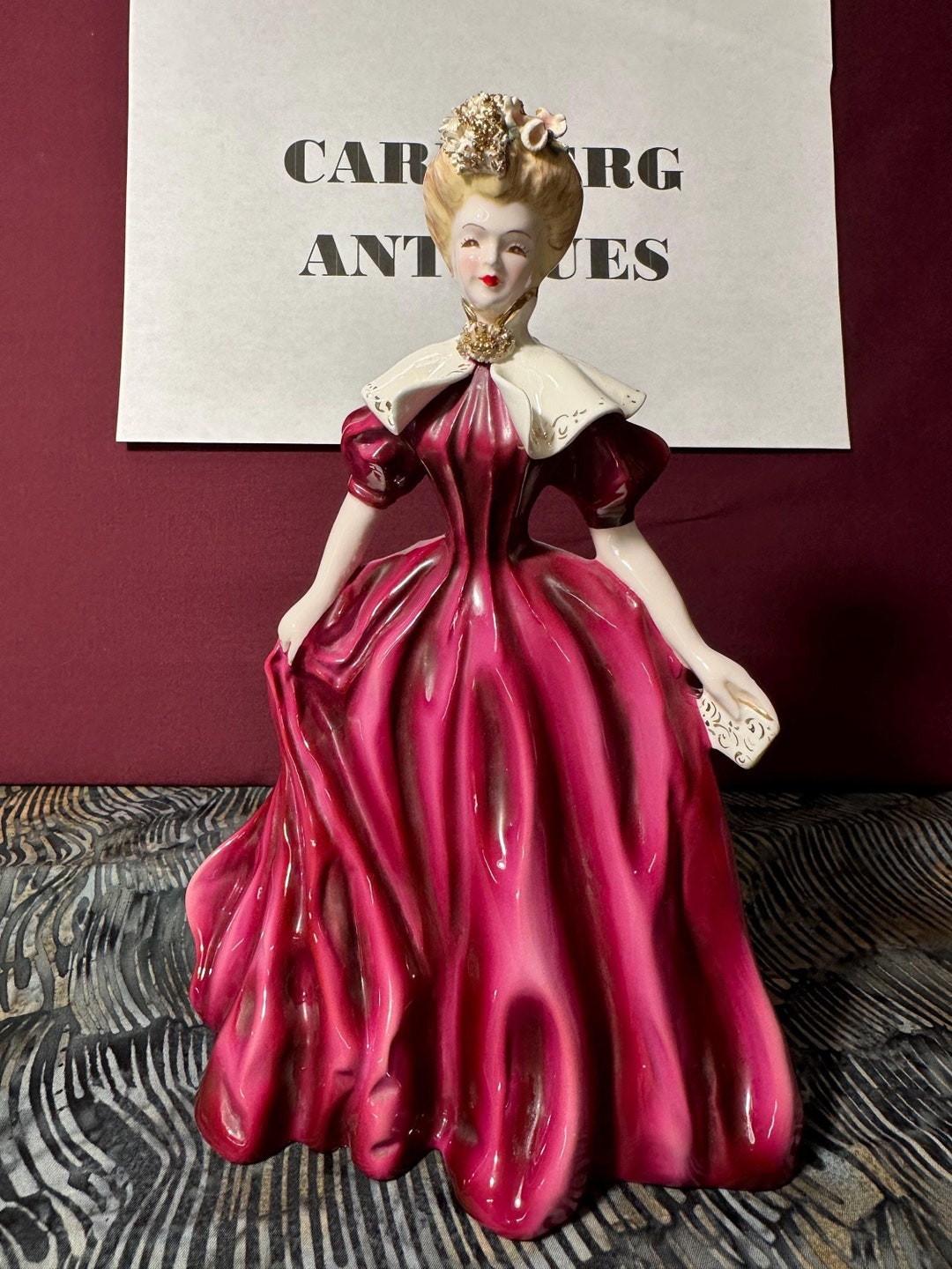 Florence Ceramics Lady Figurine Nita Blonde With Articulated Collar - Etsy