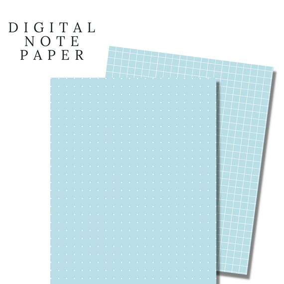 Blue Digital Note Paper Goodnotes Noteability Dyslexia - Etsy