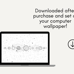 Solar System Desktop Wallpaper - Aesthetic Stars Screensaver - Set of 8 ...