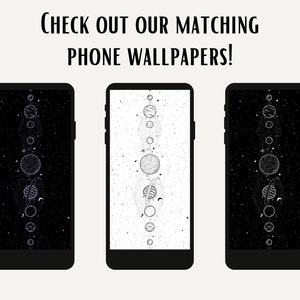 Solar System Desktop Wallpaper - Aesthetic Stars Screensaver - Set of 8 ...