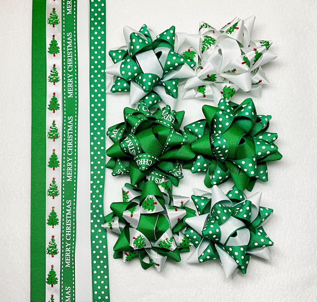Christmas Gift Bows (NEW COLORS), Set of 6 - Etsy