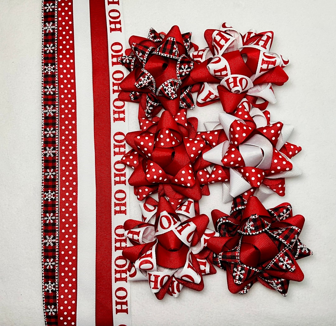Christmas Gift Bows, Set of 6 - Etsy
