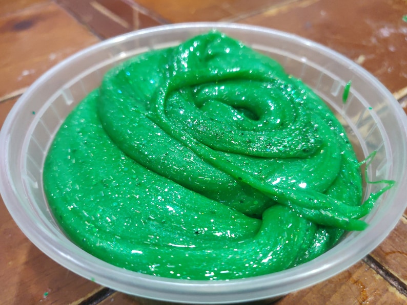 Green Glitter OVERLOAD Slime - Etsy