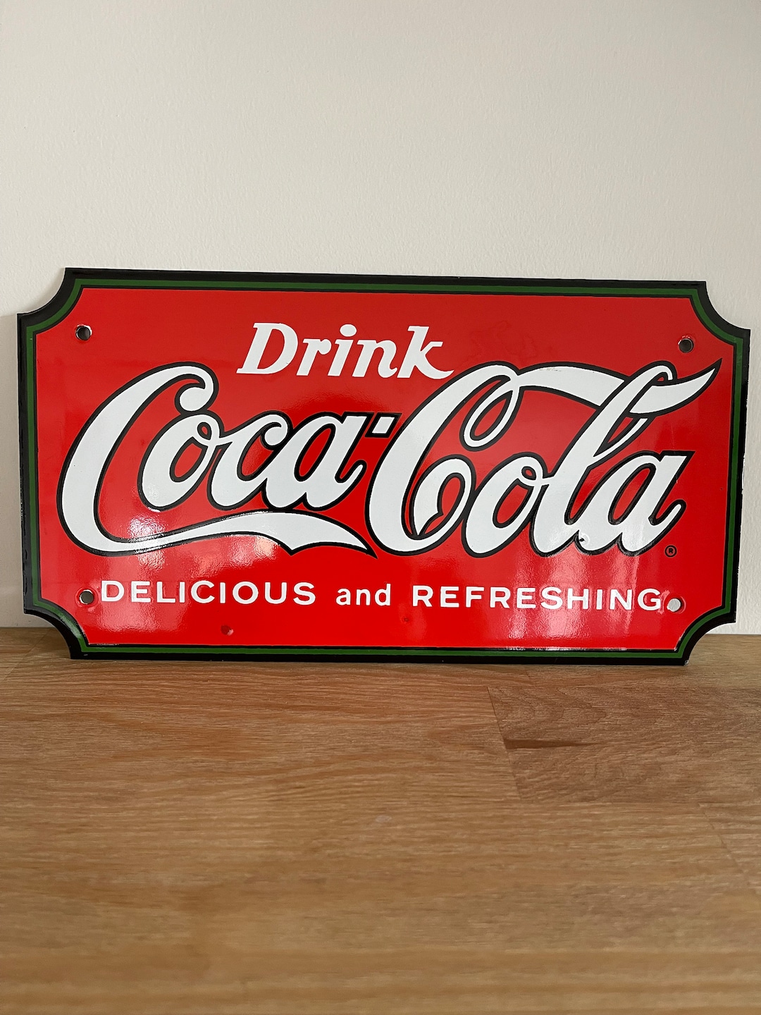 Coca Cola Vintage Sign - Etsy