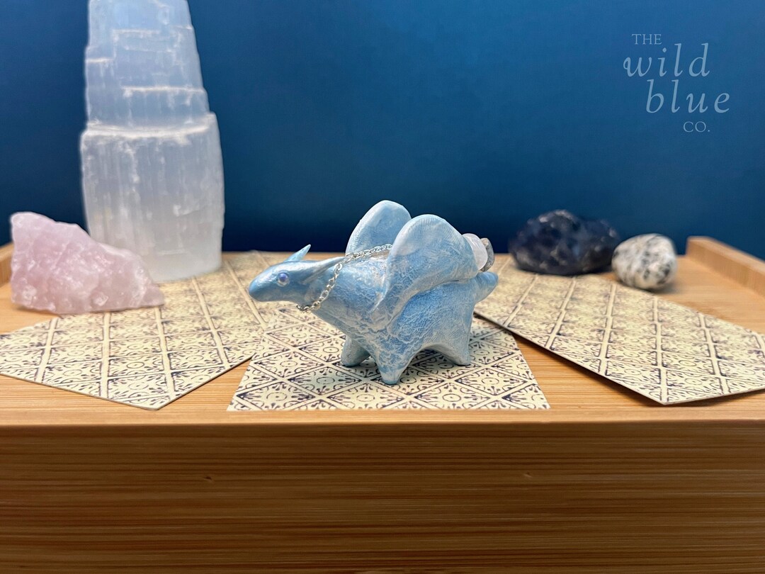 Ice Dragon Polymer Clay Animal Sculpture Altar Decor Talismanic ...