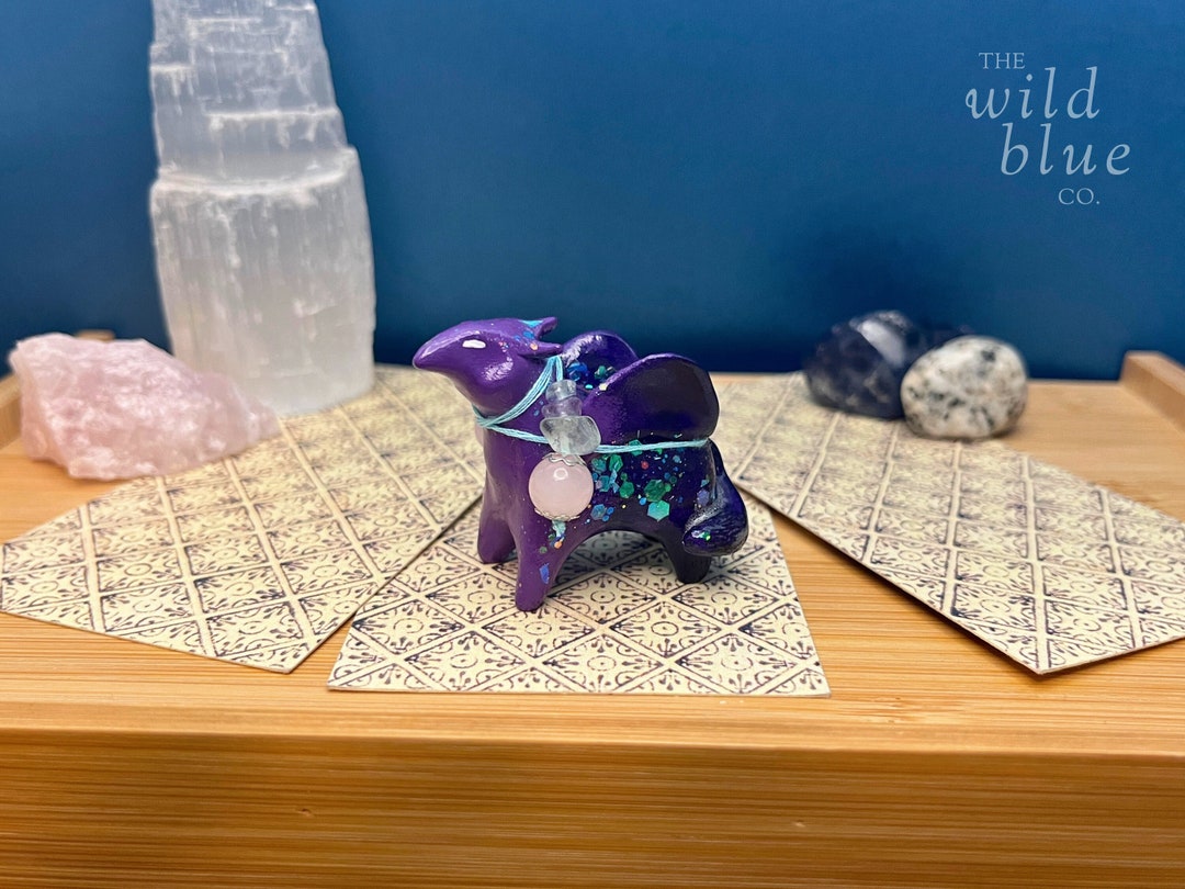 Purple Glitter Gryphon Polymer Clay Animal Sculpture Altar Decor ...