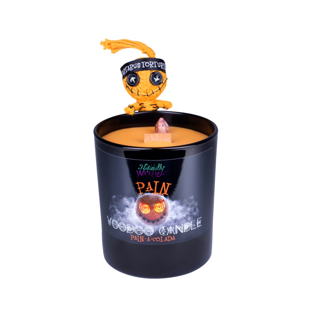 Voodoo® Pain Candle • Voodoo Doll & Crystal Wand Included • Pain 'A ...