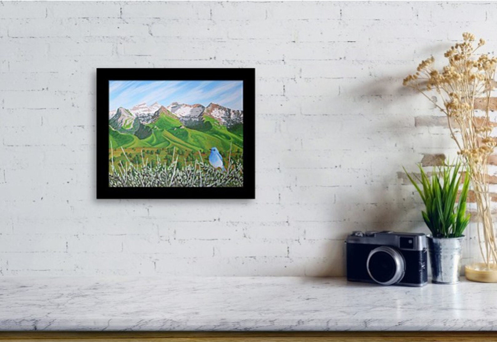 Ruby Mountains Nevada, Mountain Bluebird Art Print, Landscape Art Print ...