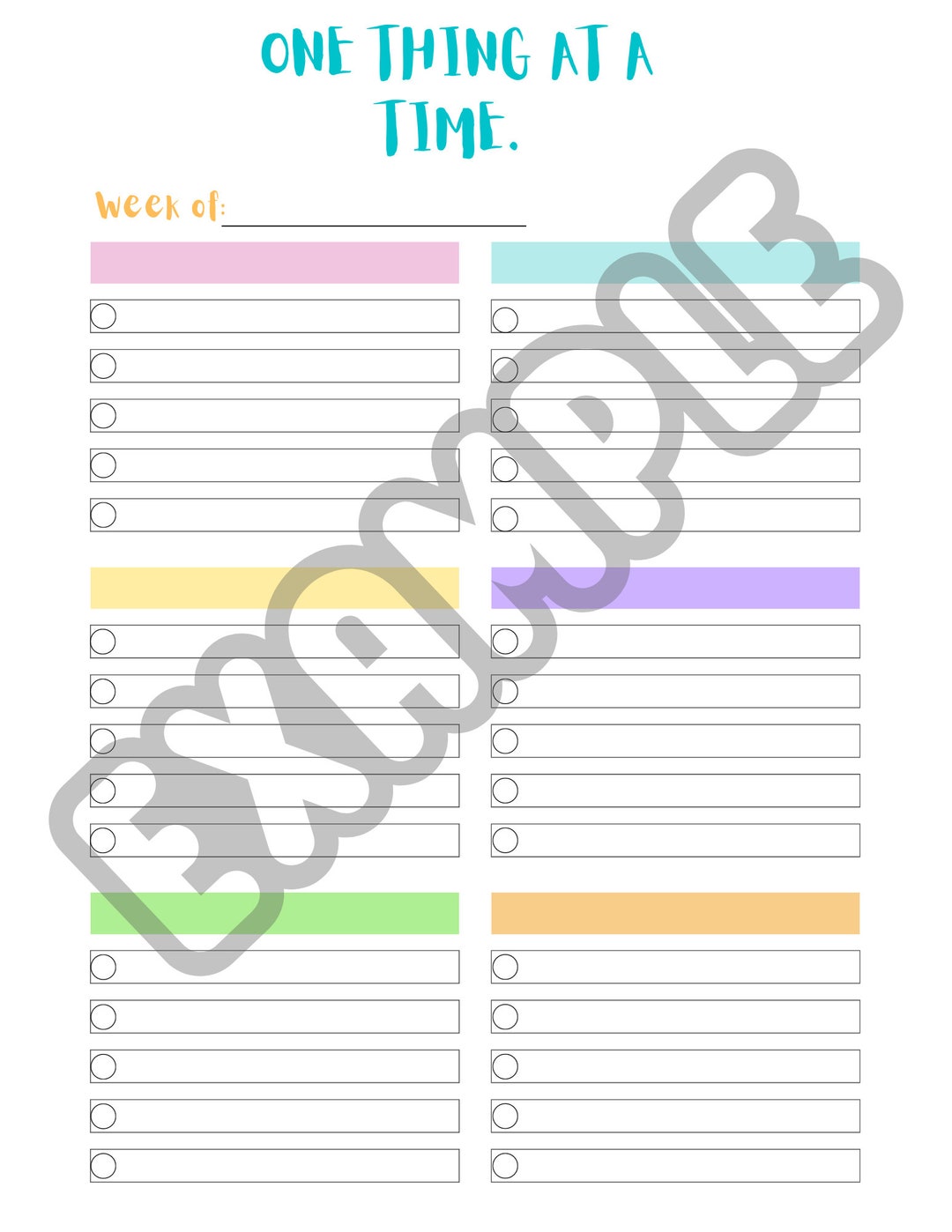 Kid's Weekly Checklist, Kid Friendly Homeschool School Homework ...