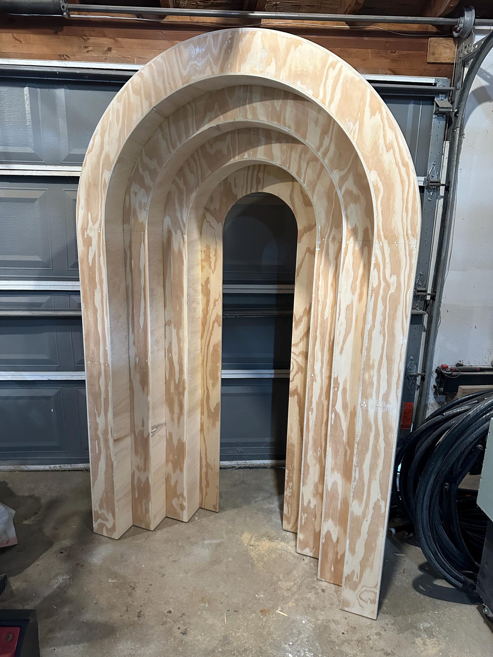 Tiered 3D Steped Rainbow Arch Photo Prop Backdrop Digital Woodworking ...
