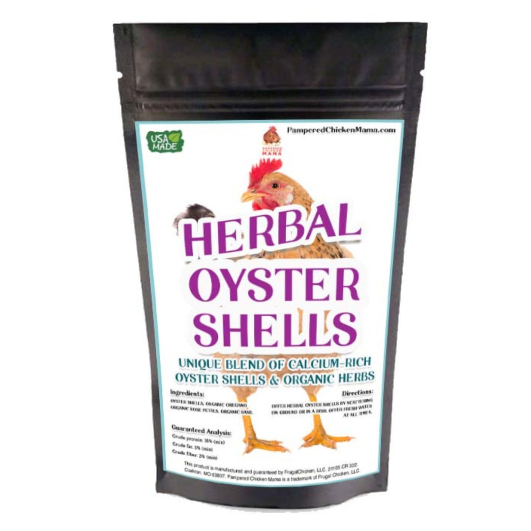 Herbal Oyster Shells for Pet Chickens, Ducks, Quail, Turkeys, Guineas ...