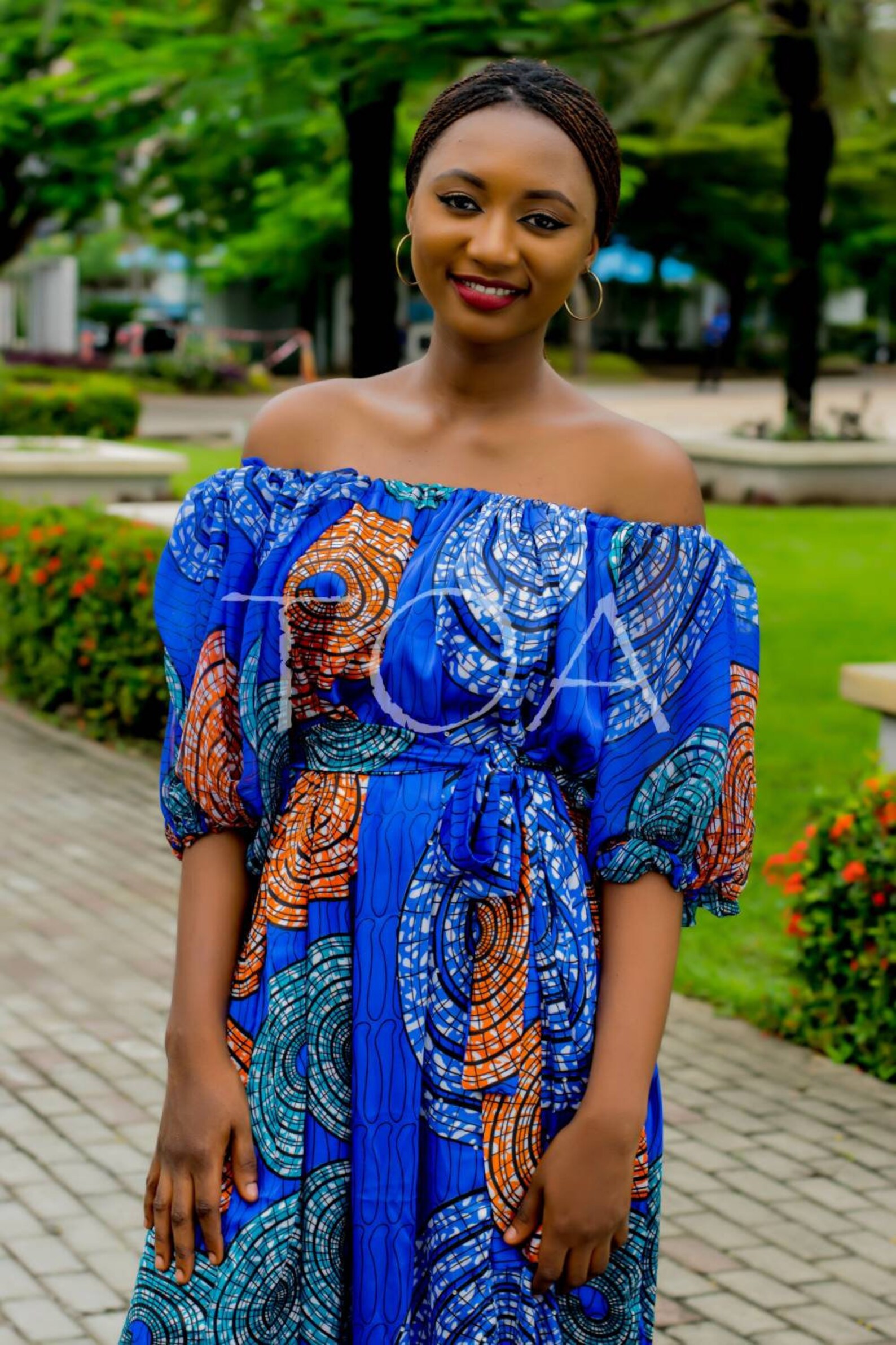 Flowing Ankara Silk Dress the Mozambique Dress Maxi Ankara - Etsy