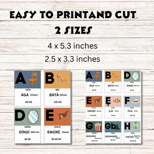 Yoruba Alphabet Flashcards, Printable Yoruba Alphabet Flashcards ...