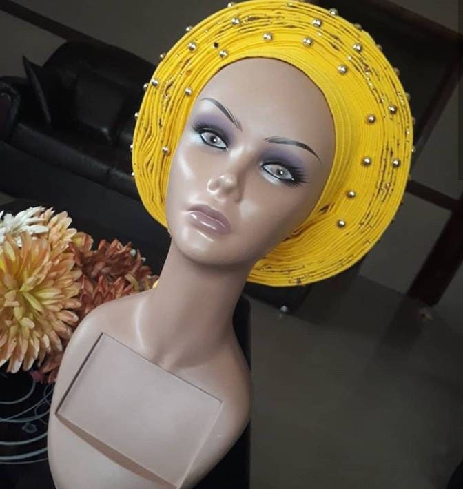 African Print Ready to Wear Head Gear Ankara Auto Gele | Etsy