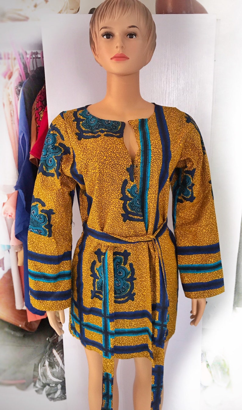 The Lade Wrap Dress Ankara Wrap Dress African Print Dress - Etsy