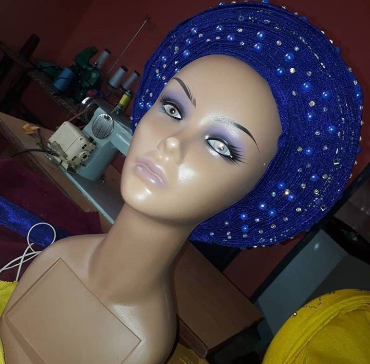 African Print Ready to Wear Head Gear Ankara Auto Gele | Etsy