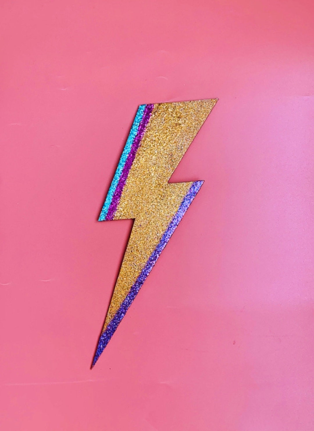 Gold Holographic Lightning Bolt Gallery Wall Art Dopamine Decor Kitchen ...