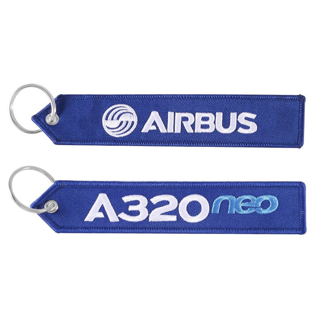 Airbus A320 NEO Embroidered Aviator Keyring Aircraft Crew Flightdeck ...