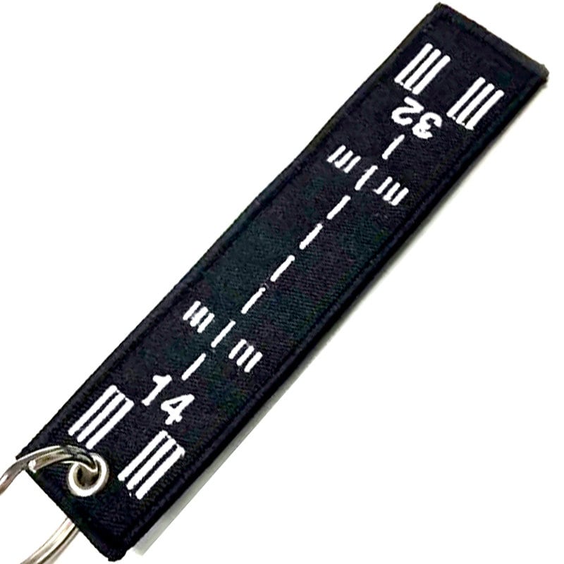 Airport Runway Keyring Keychain Embroidered Markings Aviation | Etsy UK